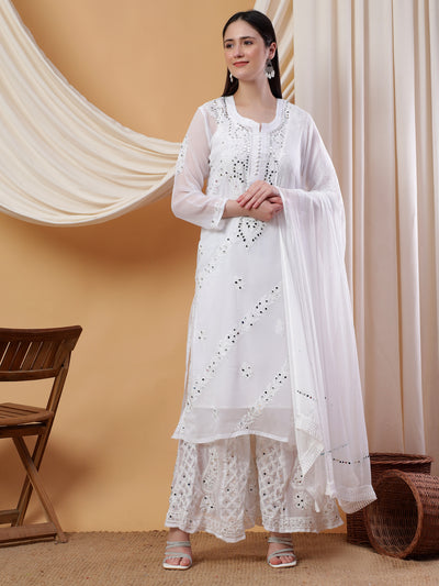 Handmade Lucknowi Chikankari Clothing for Women - Poshak Chikan Studio