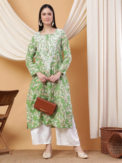 Buy Chikankari Mulmul Short Kurti & Gown - Poshak Chikan Studio
